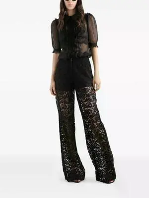 Dolce & Gabbana Cordonetto Lace Trousers - Black