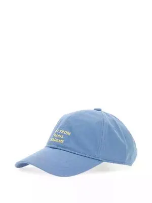Drole De Monsieur Baseball Cap With Embroidery - Blue
