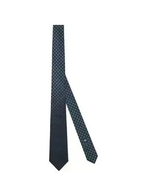 Gucci Gg Motif Jacquard Neck Tie - Blue