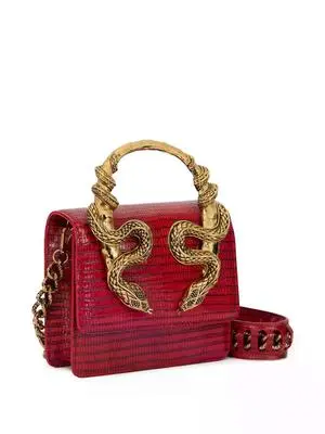 Roberto Cavalli Medium Snake-embellished Top-handle Chain Crossbody Bag