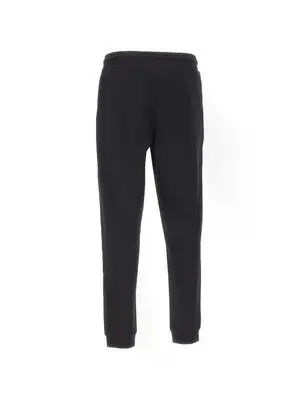 EA7 Core Identity Elasticated-waistband Logo-print Trousers