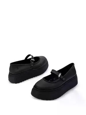 Melissa Platform Ballerina Shoes - Black