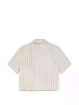 Max Mara Pinstripe Cotton Blazer - Neutrals