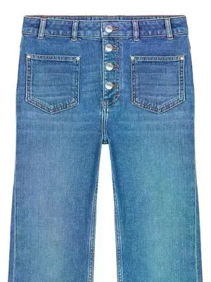 Maje Buttoned-down Pocket Jeans