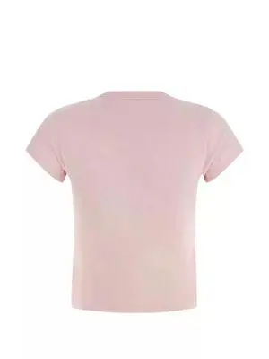 Alexander Wang Crystal Logo Baby Tee - Pink