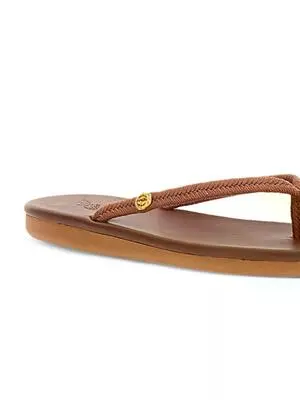 ANCIENT GREEK SANDALS Braided Strap Sandals - Brown