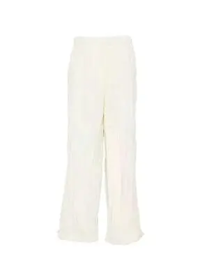 GONGDID DESIGN Textured Straight-leg Trousers - Neutrals