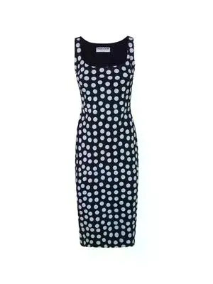 Chiara Boni La Petite Robe Polka-dot Dress - Black