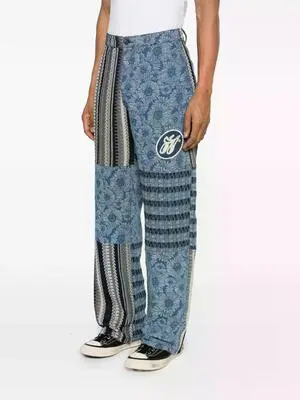 HONOR THE GIFT Tapestry Patchwork Trousers - Blue