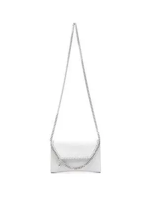 Stella McCartney Falabella Chain-strap Wallet - Grey