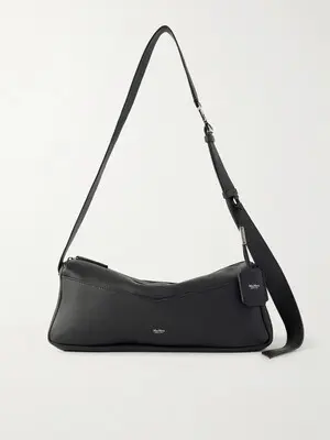 Max Mara Skippers Textured-leather Shoulder Bag - Black