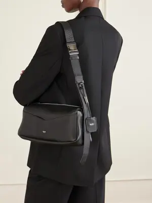 Max Mara Skippers Textured-leather Shoulder Bag