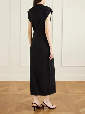 ANINE BING Alix Cotton-blend Midi Dress