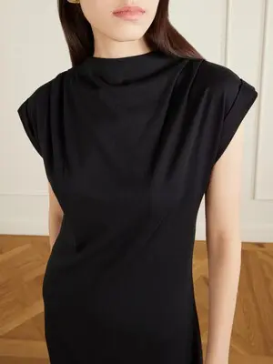 ANINE BING Alix Cotton-blend Midi Dress