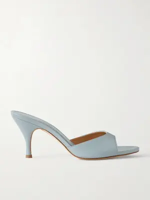 AeydĒ Samia Heeled Mules - Blue