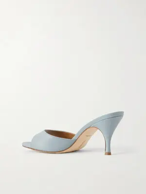 AeydĒ Samia Heeled Mules - Blue