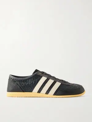 ADIDAS ORIGINALS Japan Decon W Textured-leather Sneakers - Black
