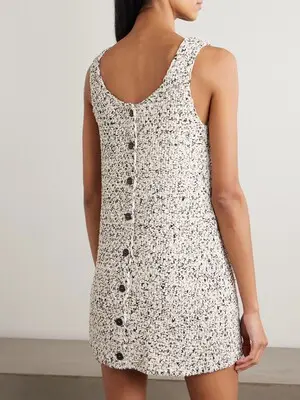 LIBEROWE Bouclé-knit Mini Dress
