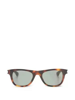 Saint Laurent Tortoiseshell Square Frame Sunglasses - Brown