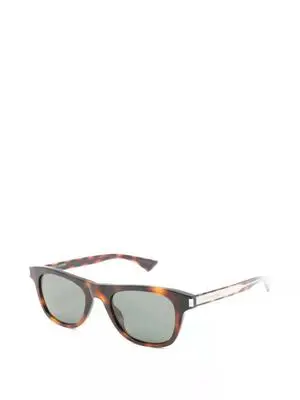 Saint Laurent Tortoiseshell Square Frame Sunglasses - Brown