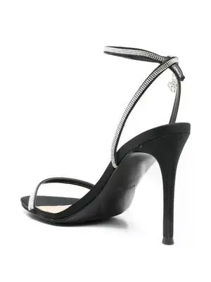 Guess Embellished Charm Detail Ankle Strap Sandals - Black