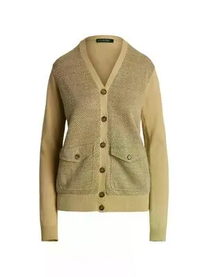 Ralph Lauren Herringbone Pocket Cardigan