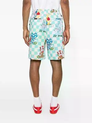 Kenzo Elasticated Shorts With Cartoon Print