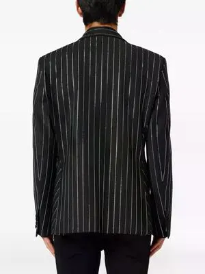 Philipp Plein Jacquard Striped Blazer