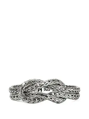 John Hardy Sterling Woven Love Knot Ring - Silver