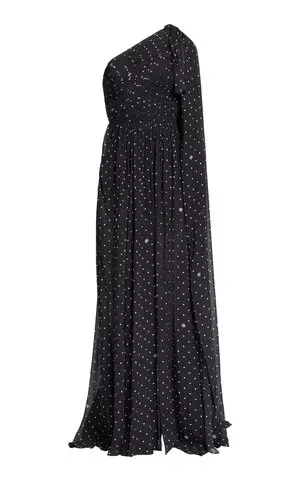 Elie Saab Printed Chiffon Long Dress - Multi