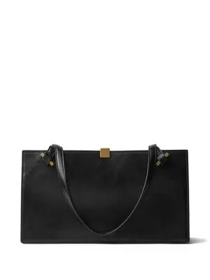 Versace Severine Leather Tote Bag - Black