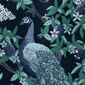 Cartier Silk Blooming Panthère Square Scarf - Navy