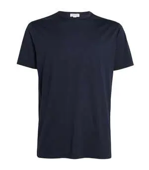 Sunspel Supima Cotton Classic T-shirt - Navy