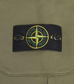 Stone Island Organic Cotton Sweat Shorts With Zip Pocket