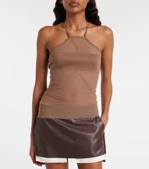 Rick Owens Sl Combo Semi-sheer Top