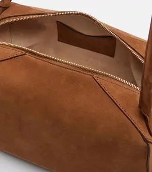 Alaïa Le Bouledogue Suede Shoulder Bag - Brown