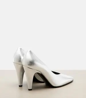 Alaïa Metallic Leather Pumps
