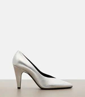 Alaïa Metallic Leather Pumps
