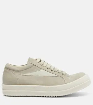 Rick Owens Suede Lace-up Sneakers - Grey