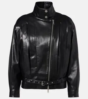 SELF-PORTRAIT Belted Biker Jacket