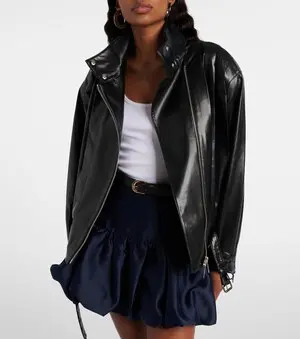 SELF-PORTRAIT Belted Biker Jacket