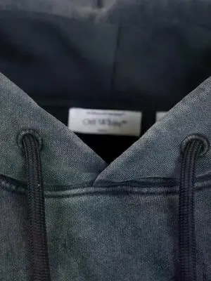 Off-White Hooded Sweatshirt - Blue