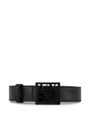 Armani Exchange Logo Buckle Belt