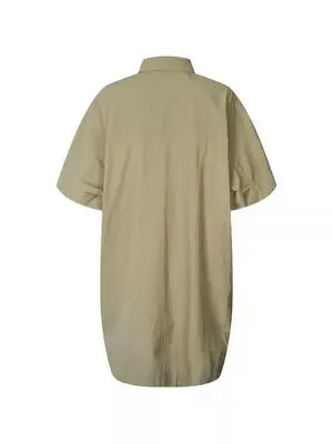 RABENS SALONER Button-down Shirt Mini Dress - Green