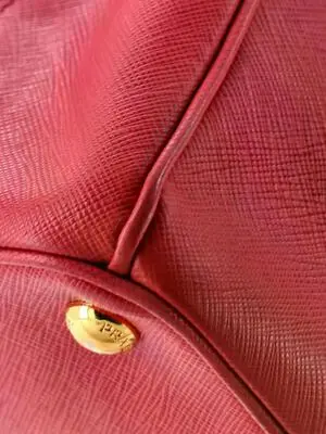 Prada Lux Saffiano Leather Medium Tote Bag - Pink