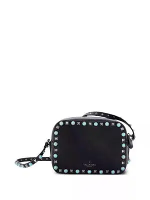 Valentino Garavani Rolling Rockstud Camera Crossbody Bag - Black
