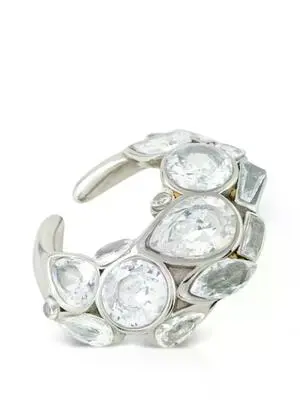 YPARIS Orion S Crystal Embellished Ear Cuff - Silver