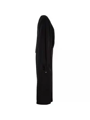 Max Mara V-neck Midi Dress With Jewelled Buttons