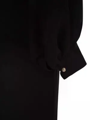 Max Mara V-neck Midi Dress With Jewelled Buttons