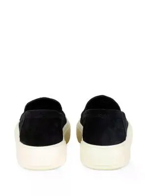 Hogan Penny Loafer Platform Sandals - Blue